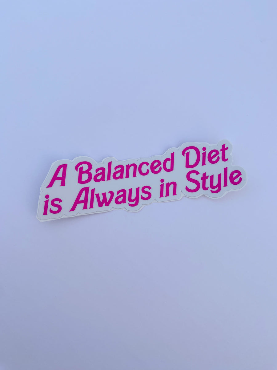 Barbie Balanced Diet Sticker – MNT Stickers